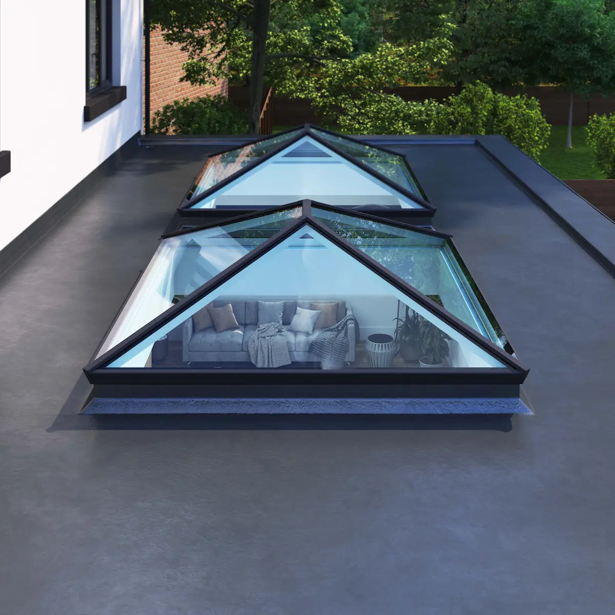 Korniche Pyramid Roof Lanterns & Pyramid Skylights – Rooflights & Roof ...
